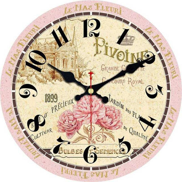 Horloge Murale Rose | Horloge Moderne